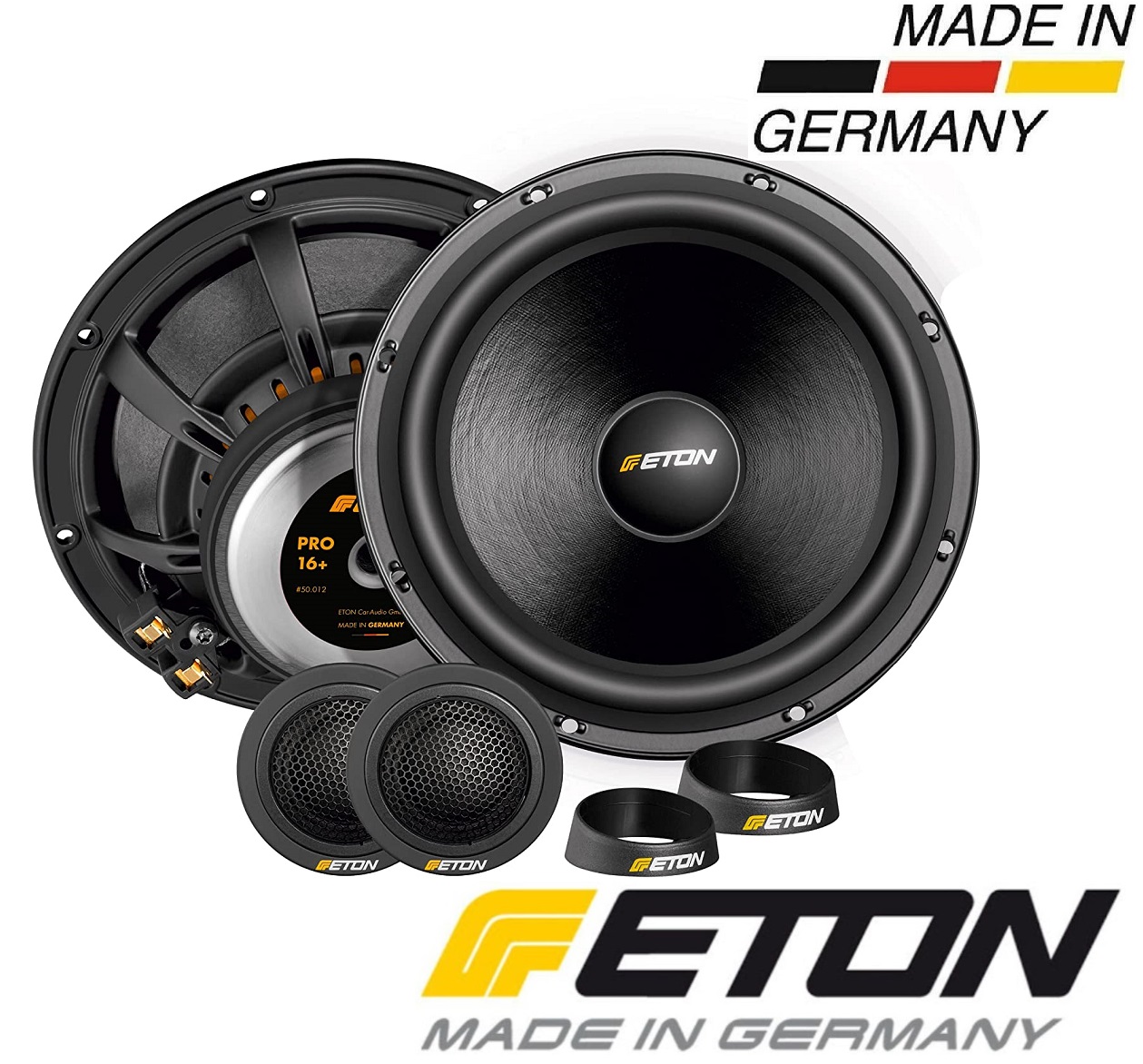 ETON PRO 16+ High End 16,5 cm / 6,5 Zoll 2-Wege Komponenten System, Auto Lautsprecher Made in ...